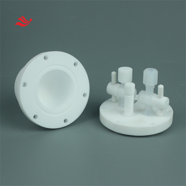 PTFE Reaction Tank with Two Valve- Corrosion resistance Custom size ...